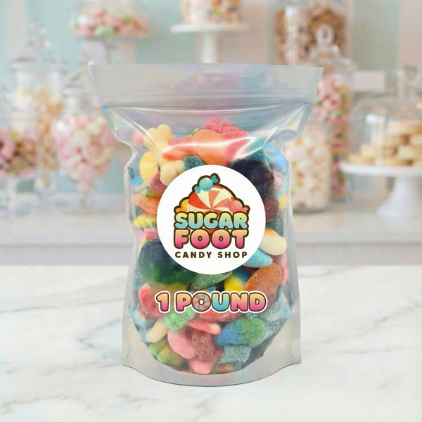 1LB Assorted Sour Mix – Sugar Foot Candy Shop